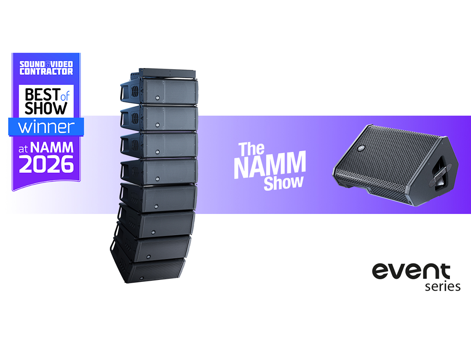 DAS Audio stärkt die EVENT-Serie auf der NAMM und der ISE 2026 - DAS Audio
